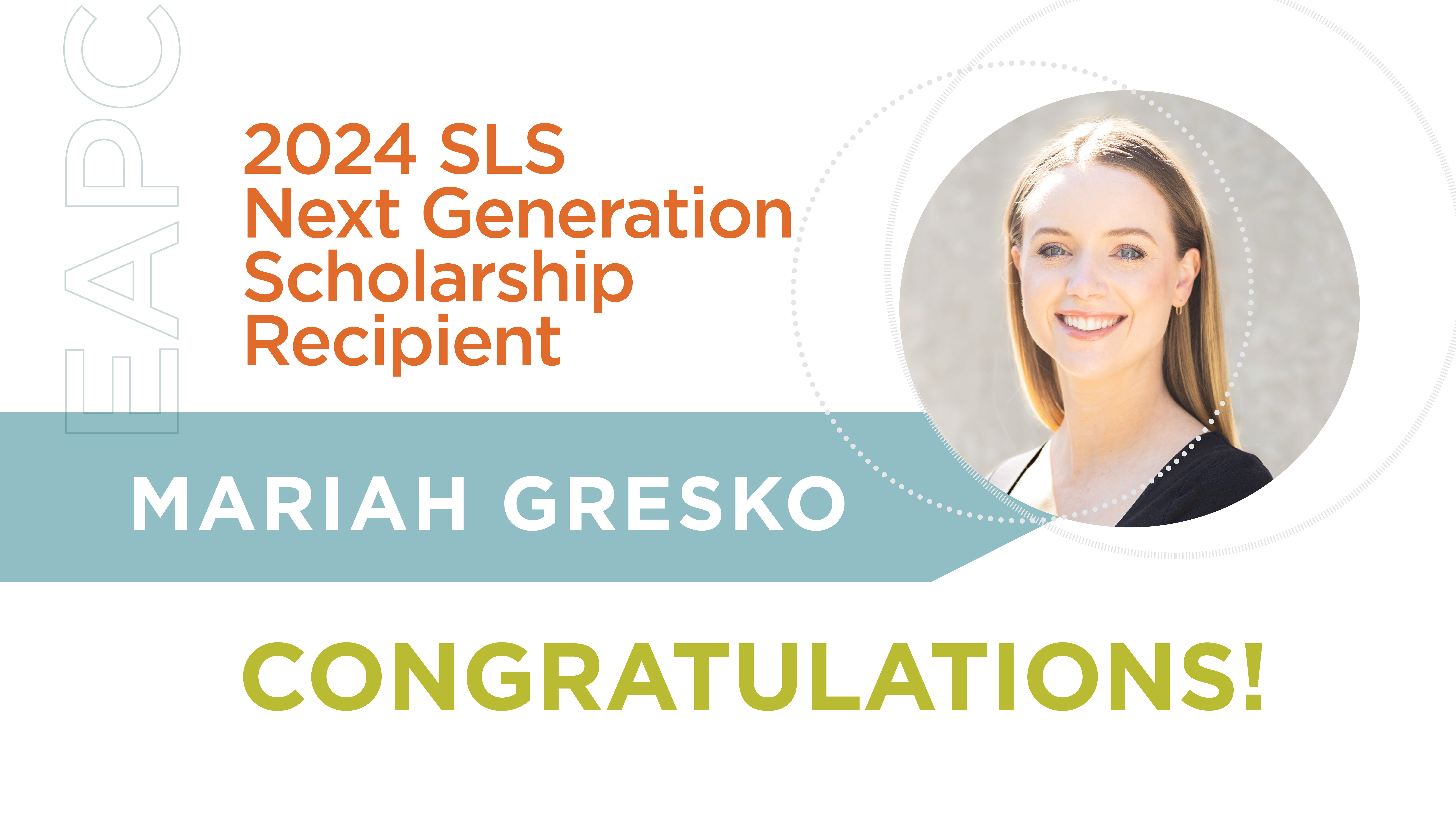 Congratulations Mariah Gresko